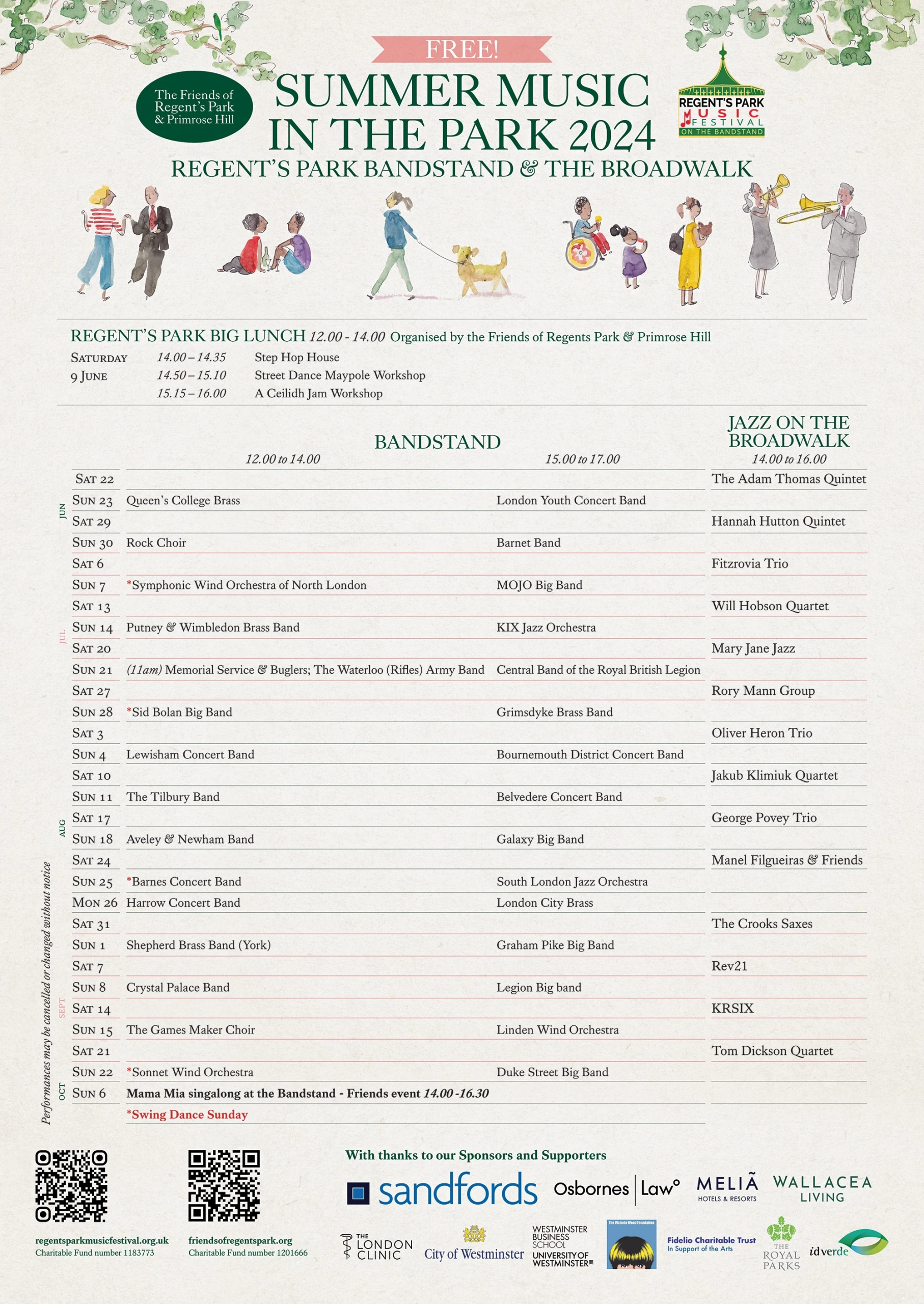 Regents Park Music Festival On the Bandstand – Regents Park Music ...